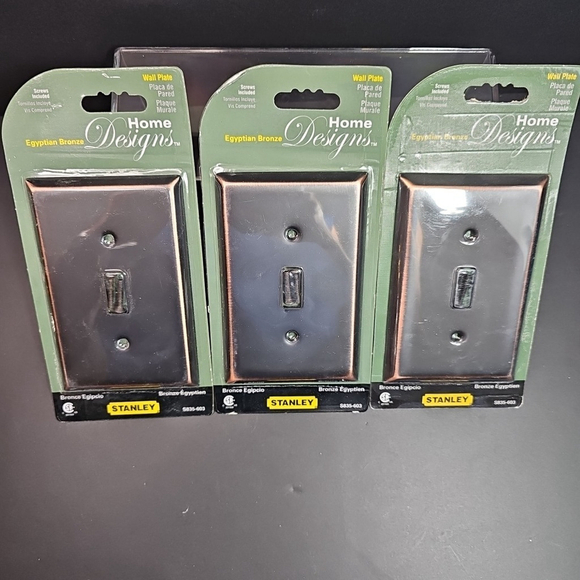 Stanley | Accents | Stanley S83563 Wall Plate Egyptian Bronze 3 Packs ...